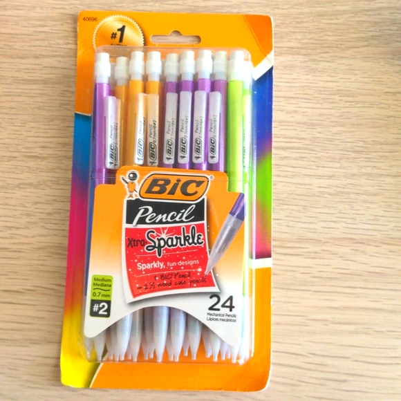 BIC | Office | Bic Pencil Xtra Sparkle 24 Mechanical Pencils 7mm | Poshmark